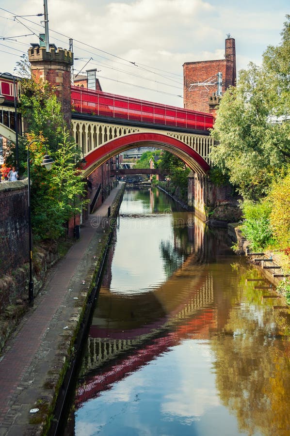 Canales En Manchester, Reino Unido Foto de archivo - Imagen de britain ...