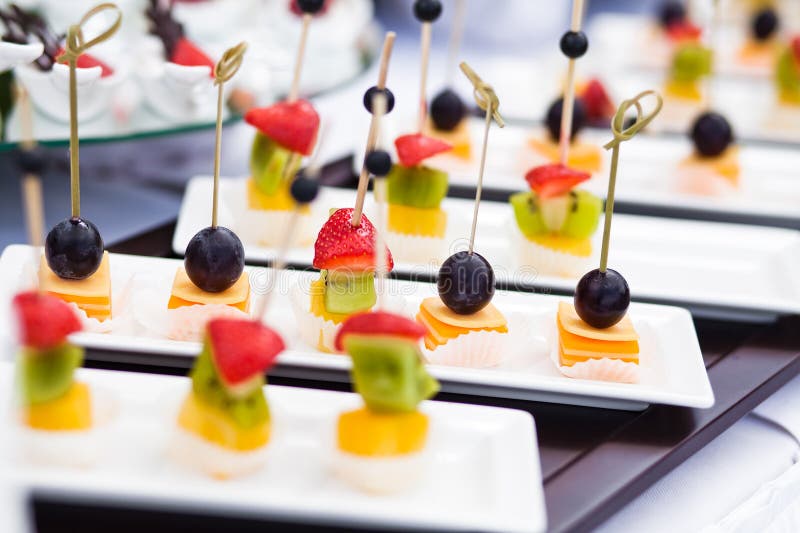 Canape with Cheese and Olives Stock Image - Image of prepared, green ...