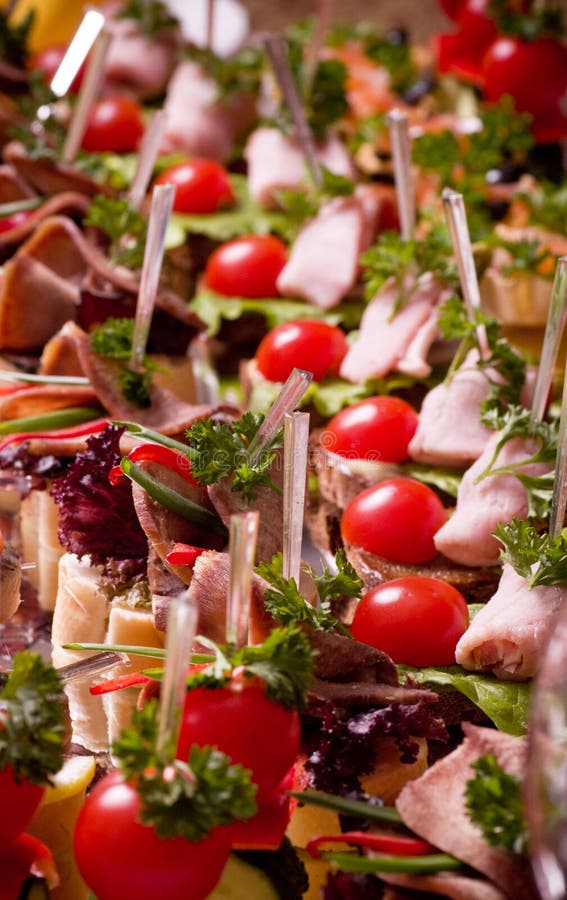 Canape for an event party stock photo. Image of presentation - 28440966