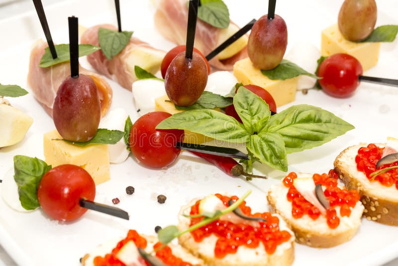 Canape stock photo. Image of green, canapes, fresh, relish - 33003704