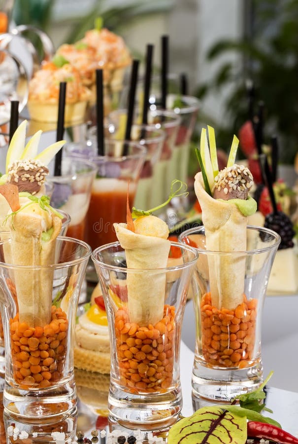 Canape stock image. Image of lemon, party, rolled, deck - 35919163