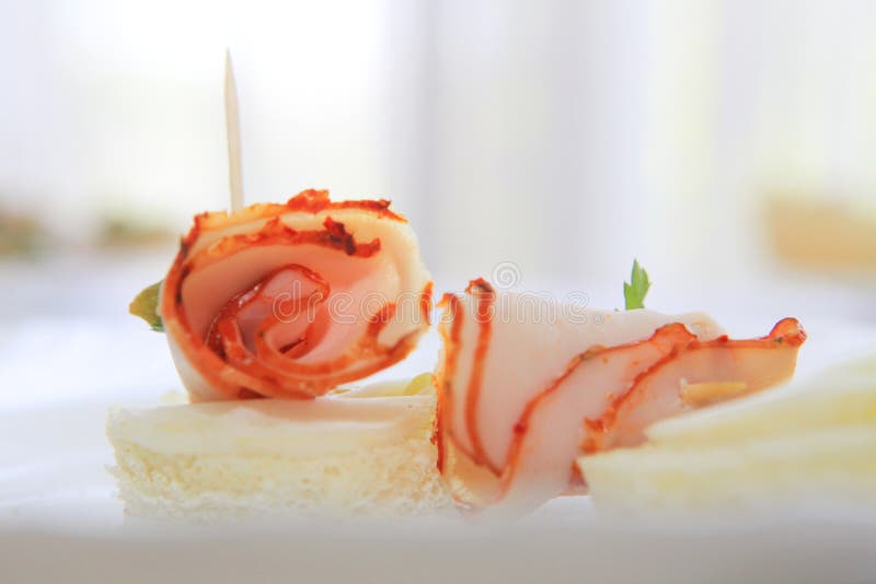 Canape sandwich stock photo. Image of flavorful, delicious - 41776648