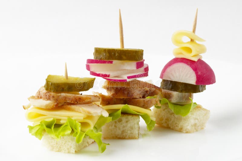 Cocktail stick snacks stock image. Image of cuts, cold - 36164271