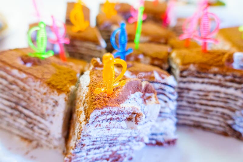 Canape on a table macro stock photo. Image of buffet - 93233966