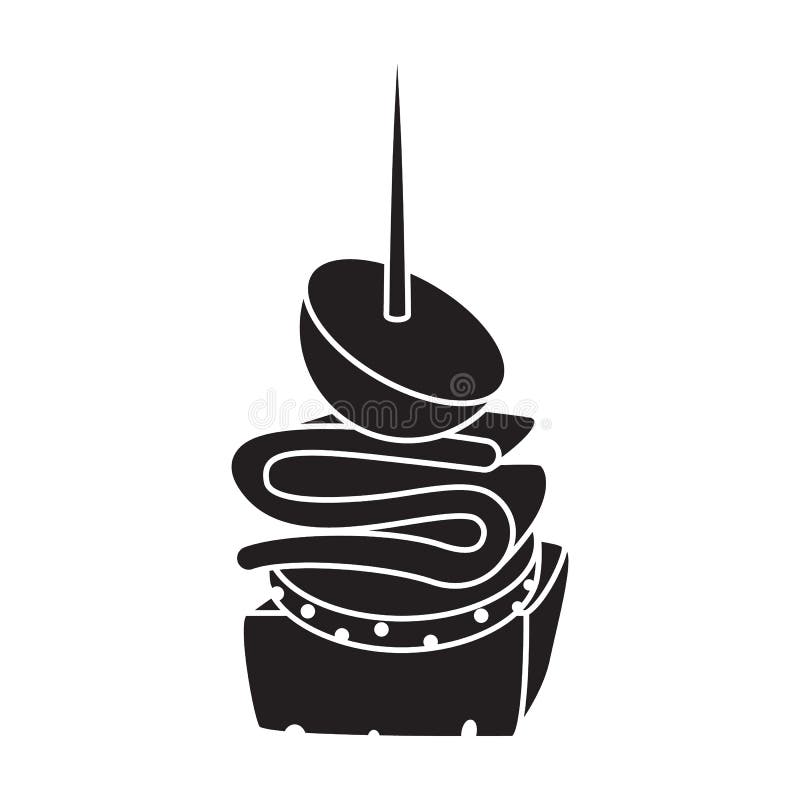 Canape Vector Icon.Black Vector Icon Isolated on White Background ...