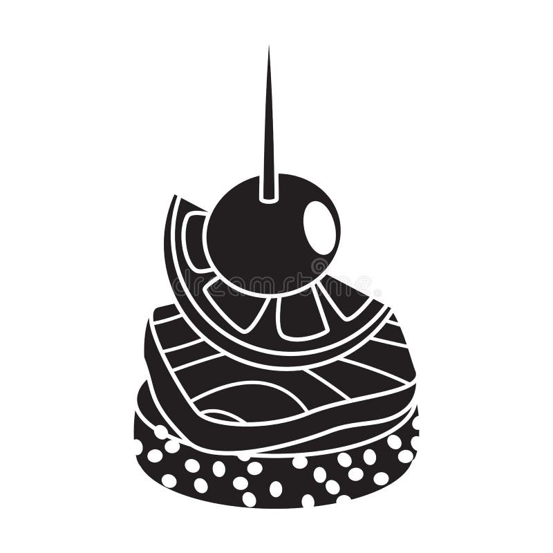 Canape Vector Icon.Black Vector Icon Isolated on White Background ...