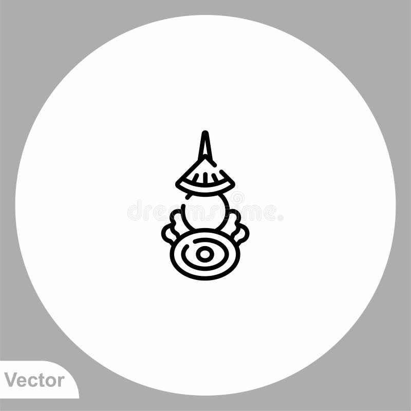 Canape Vector Icon Sign Symbol Stock Vector - Illustration of isolated ...