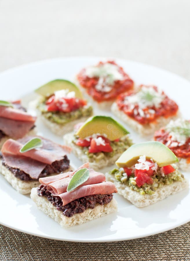 Canapes stock photo. Image of herbs, food, sage, mediterranean - 29468062