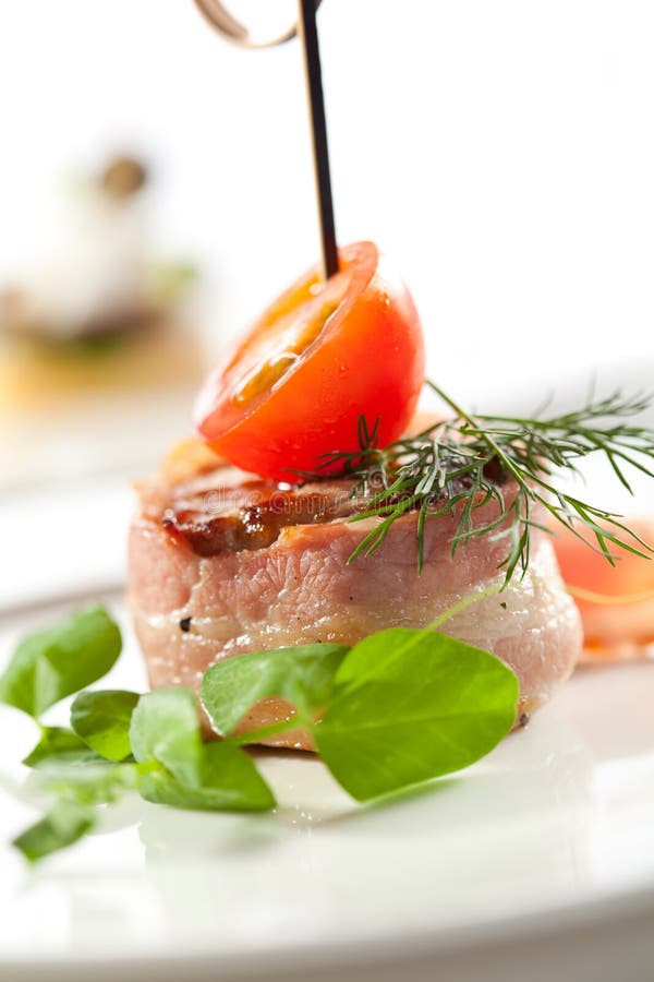 Canapes stock photo. Image of grilled, appetizer, dish - 40880918