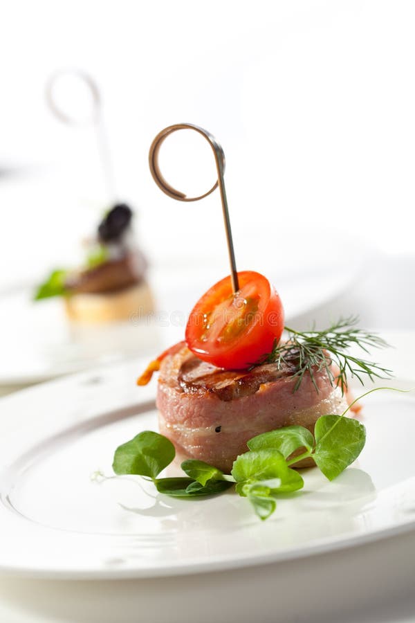 Canape with pate stock image. Image of antipasti, delicious - 22816813