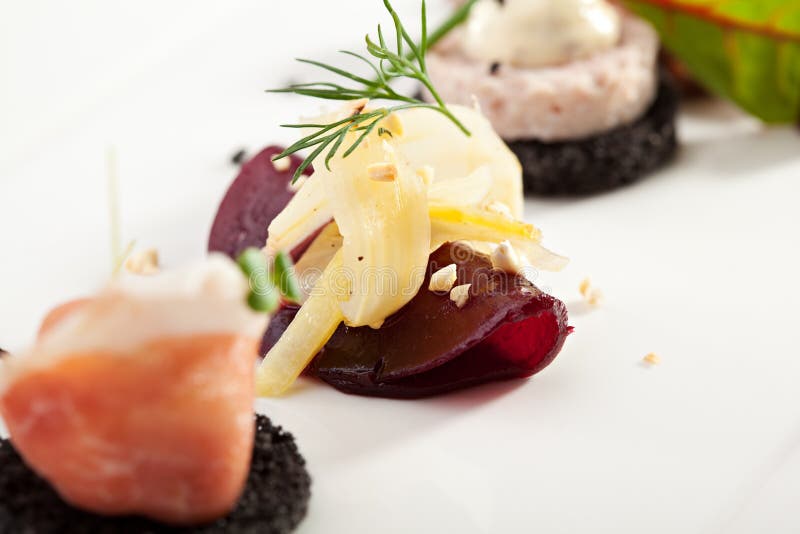 Canapes stock image. Image of delicious, party, dinner - 42971047