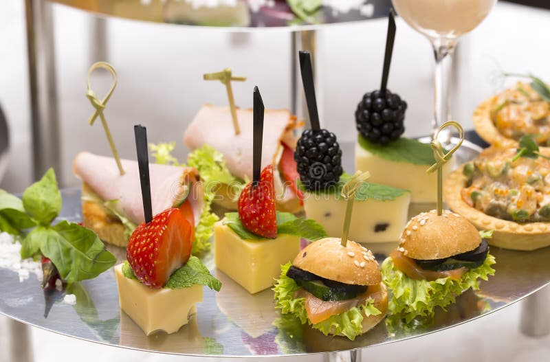 Canapes stock image. Image of canape, mussel, canapes - 46949011