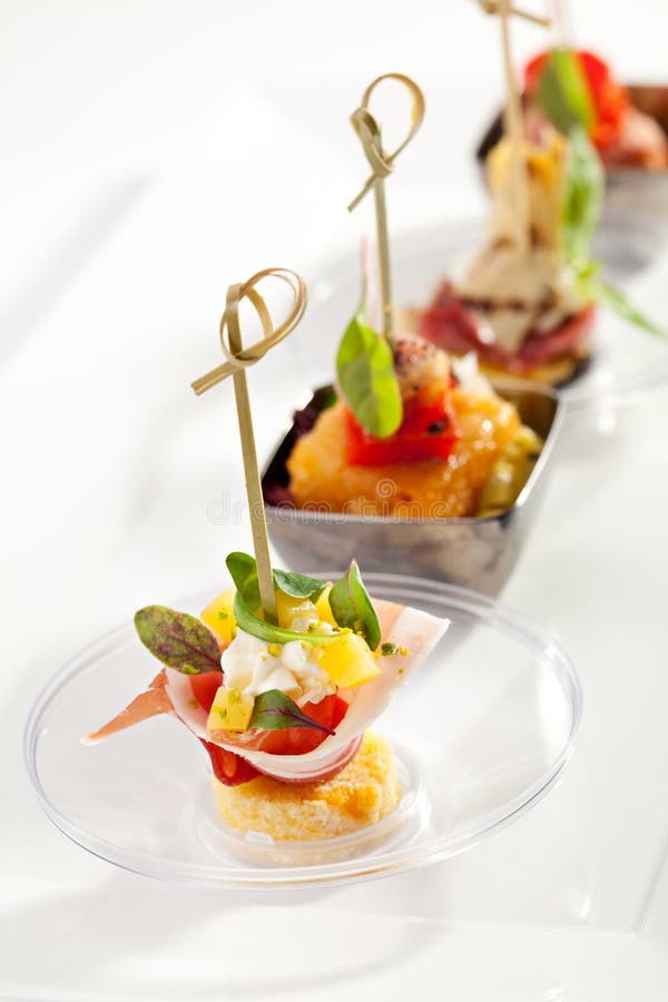 Canapes stock image. Image of fresh, catering, lunch - 46190963
