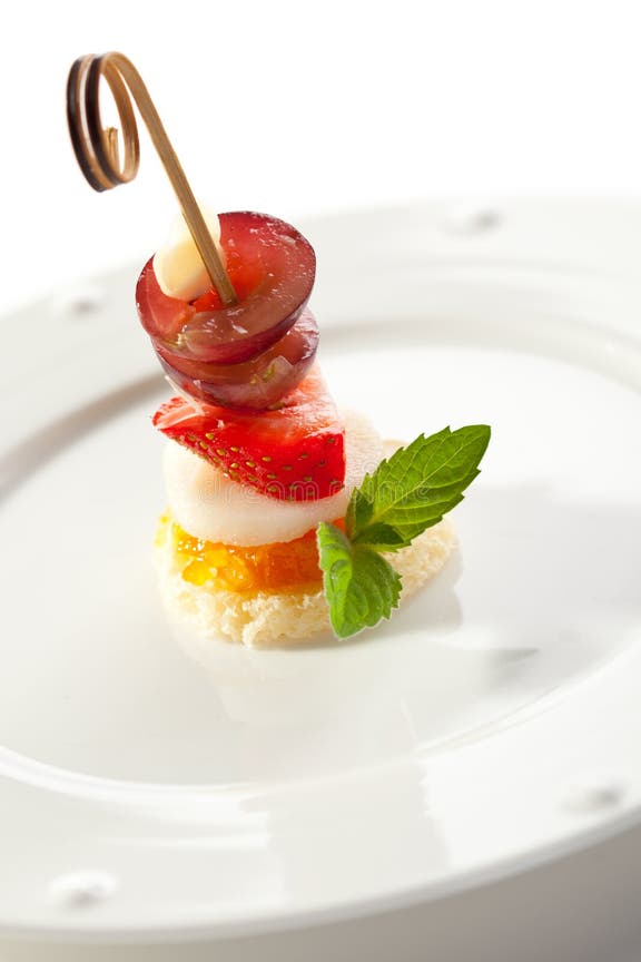 Canapes stock photo. Image of gourmet, mango, delicious - 44034580