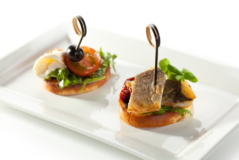 Shrimp canape stock photo. Image of canape, decor, fish - 7181026