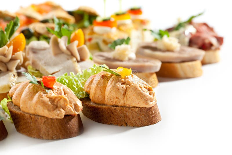 Canapes stock image. Image of lunch, freshness, canapes - 42680449