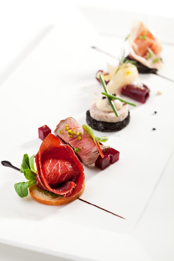 Canapes stock photo. Image of healthy, catering, cuisine - 45301396