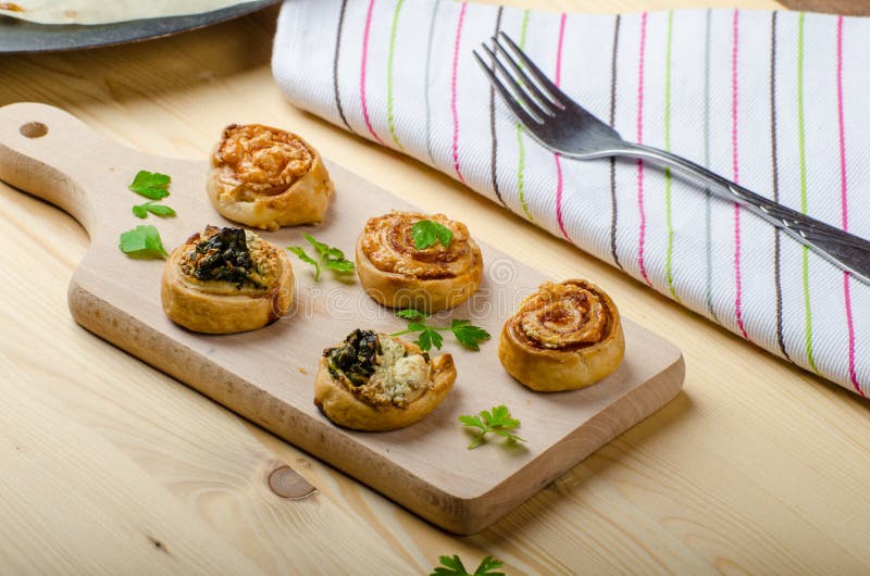 Canapes puff pastry stock photo. Image of blue, buffet - 46606900