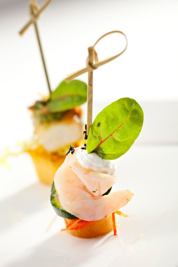 Canapes stock image. Image of delicious, dinner, green - 42971571