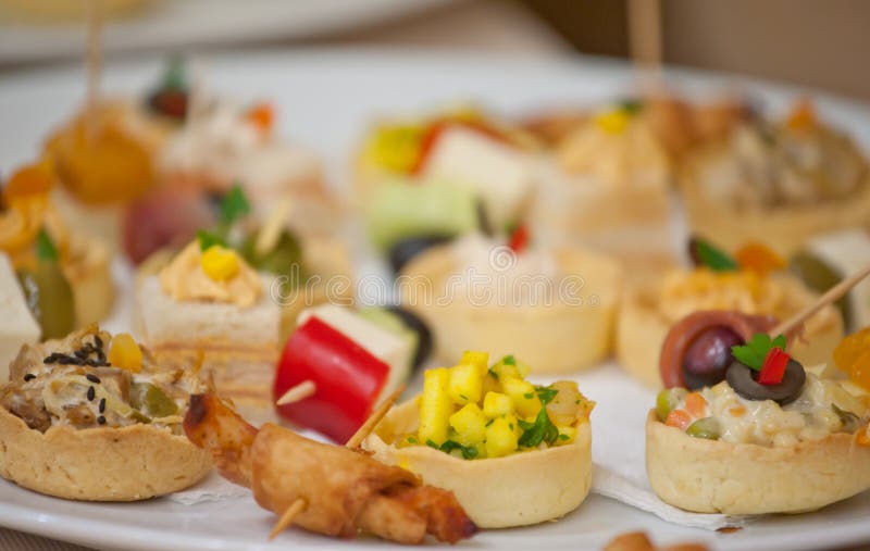 Canapes stock image. Image of canape, appetizer, cold - 47942881