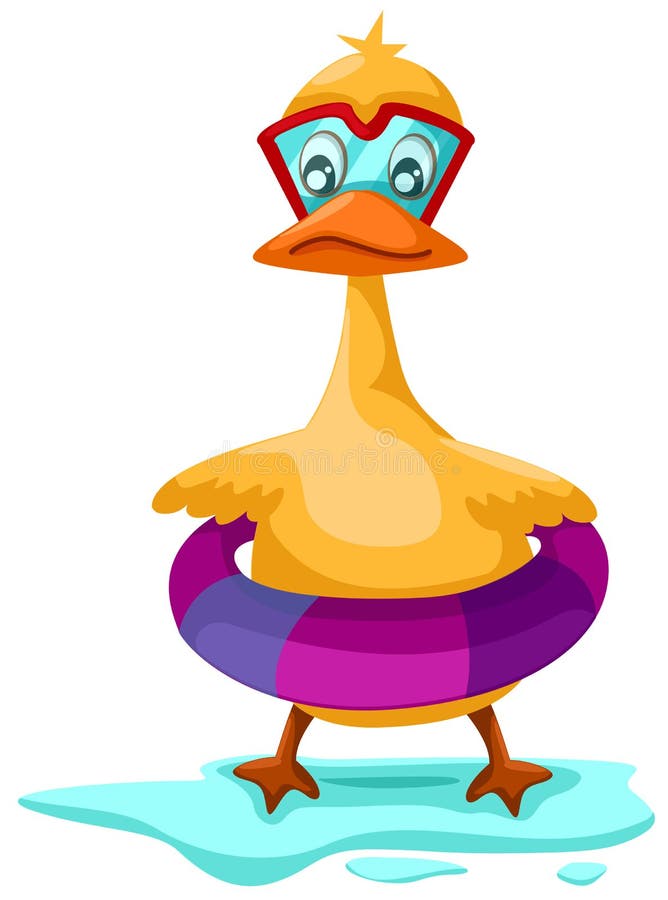 Canard drôle illustration de vecteur. Illustration du dessin - 15740123