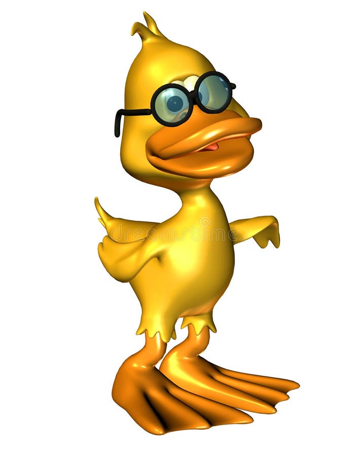 Canard comique illustration de vecteur. Illustration du séance - 9272026