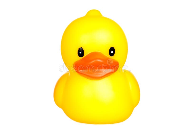 Canard en plastique jaune image stock. Image du bain, pièce - 4275887