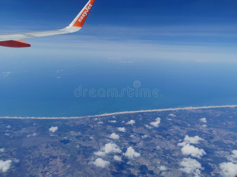Canaries Island View from the Coast into a Flight Lanzarote West Coast ...