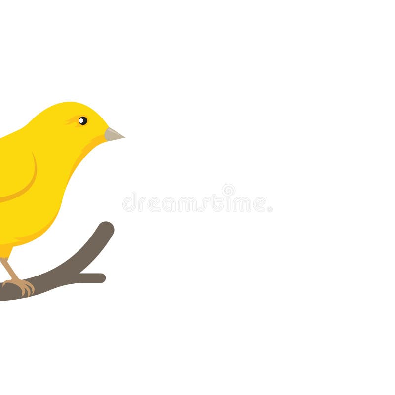 Canary Bird Icon Vector Illustration Concept Design Stock Vector ...