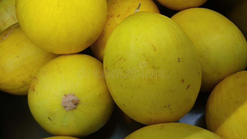Canary Melons. Winter Melons. Stock Photo - Image of sweet, canary ...