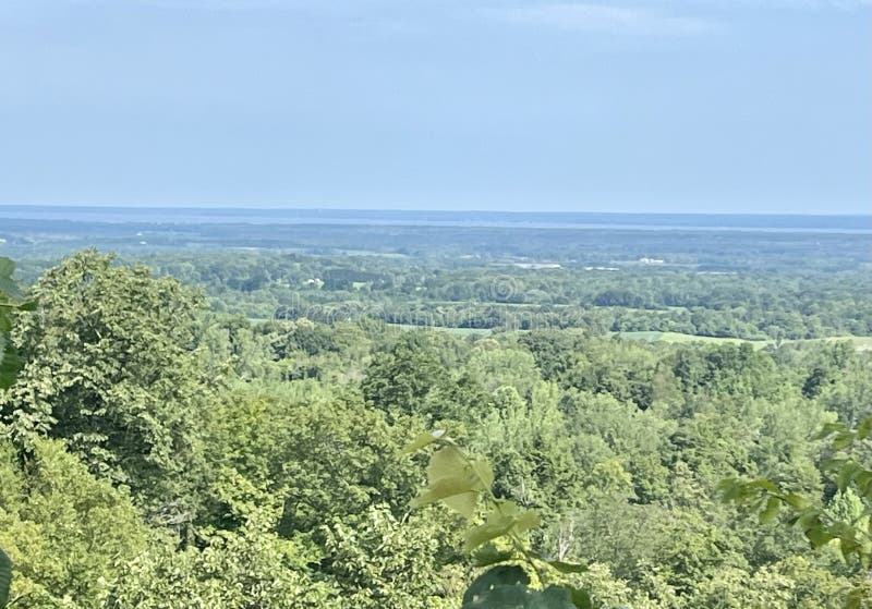 The View from the Overlook at Oxbow Falls Stock Photo - Image of ...