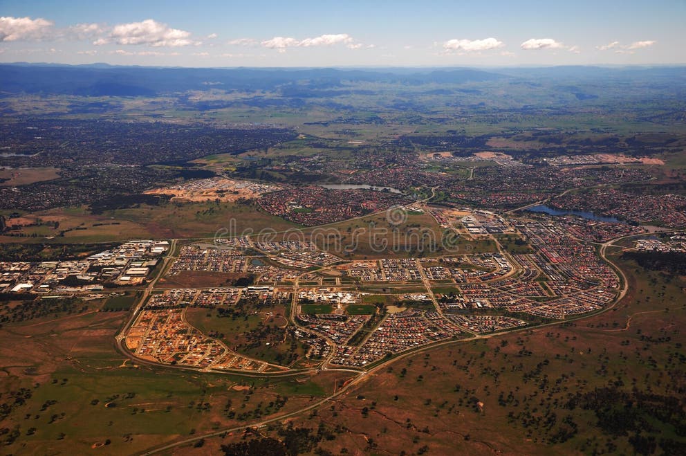 Canberra city birdview stock image. Image of australia - 27278013