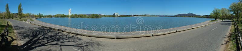 Canberra panorama stock image. Image of travel, australian - 8615045