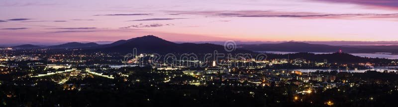 Canberra - Sunrise Panorama Stock Photo - Image of nature, capitol ...