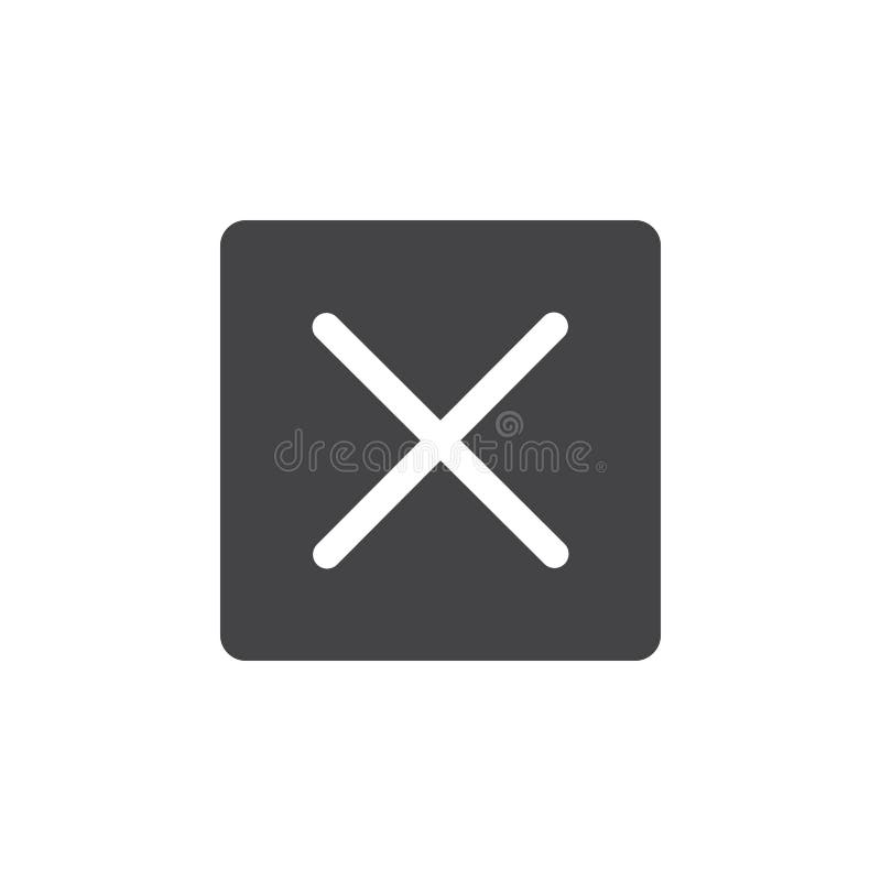 Cancel Button Icon Simple Vector Symbol Stock Vector - Illustration of ...