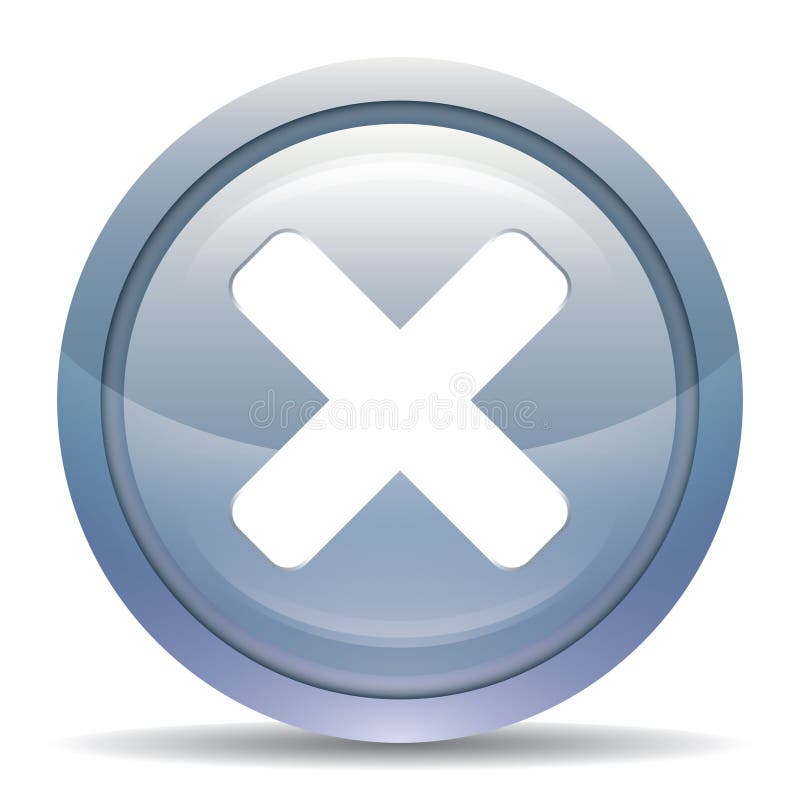 A Cancel Button Illustration. Stock Illustration - Illustration of ...