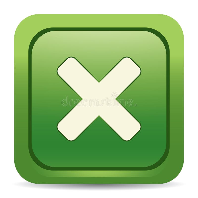 A Cancel Button Illustration. Stock Illustration - Illustration of ...