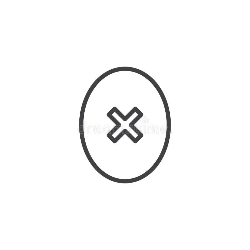 Cancel, Delete Button Icon Vector Stock Vector - Illustration of icon ...