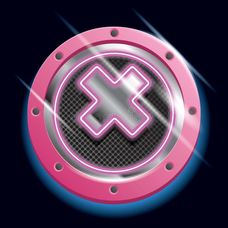 Cancel Button. Vector Illustration Decorative Design Stock Vector ...