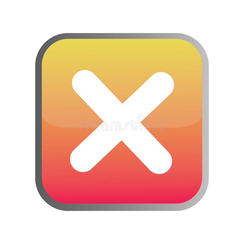 Cancel Button. Vector Illustration Decorative Design Stock Vector ...