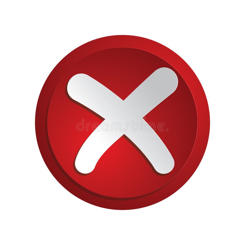 Cancel Button. Vector Illustration Decorative Design Stock Vector ...