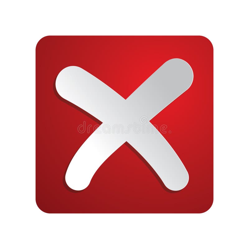 Cancel Button. Vector Illustration Decorative Design Stock Vector ...