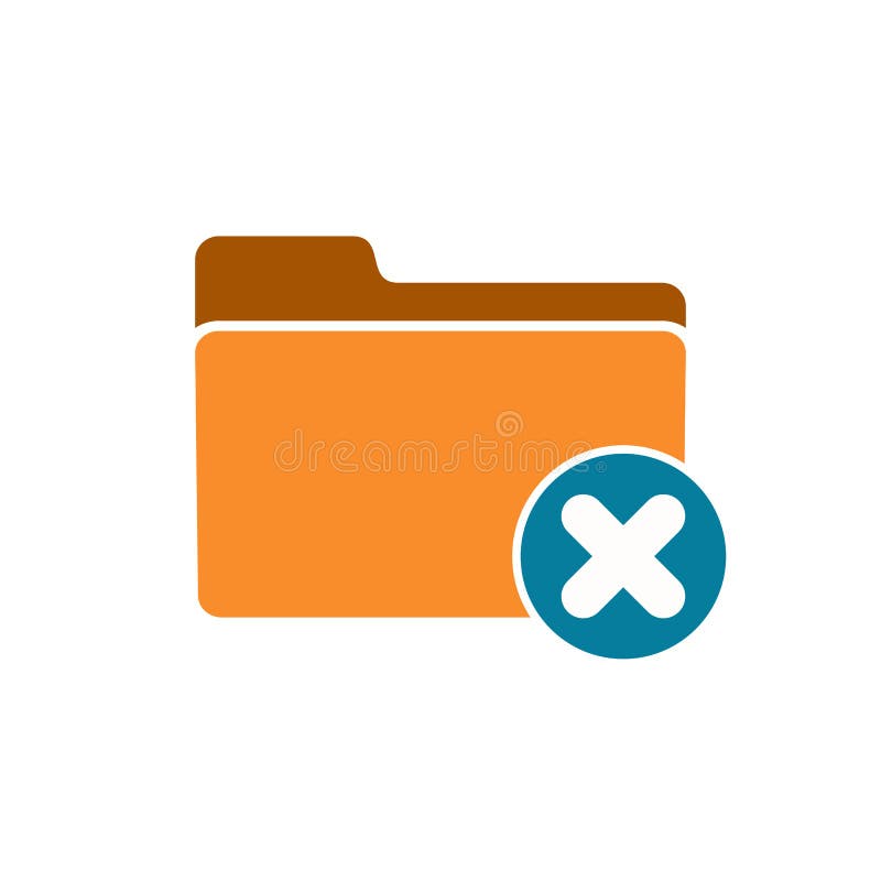 Cancel Close Delete Exit Folder Logout Remove Icon Stock Vector ...