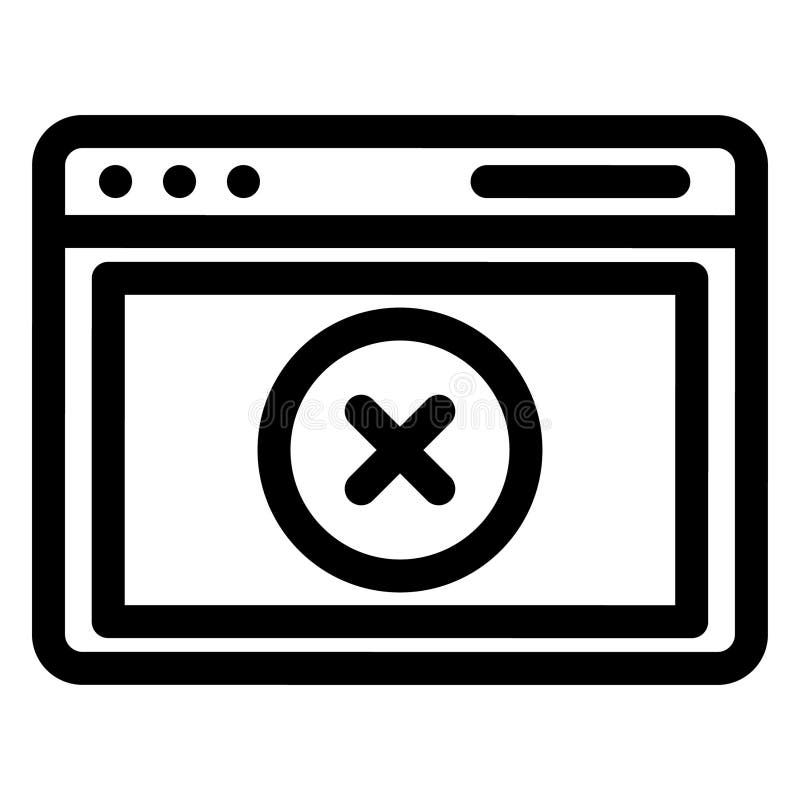 Cancel, Close Isolated Vector Icon Which Can Easily Modify or Edit ...