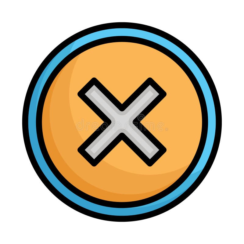 Cancel, Cross Vector Icon Which Can Easily Modify Stock Vector ...