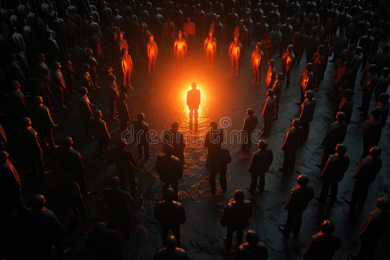 The Cancel Culture Concept Visualized with a Central Human Figure at ...