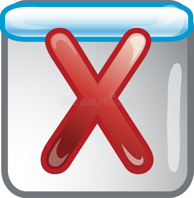 Cancel Icon stock vector. Illustration of icon, sign, close - 6655562