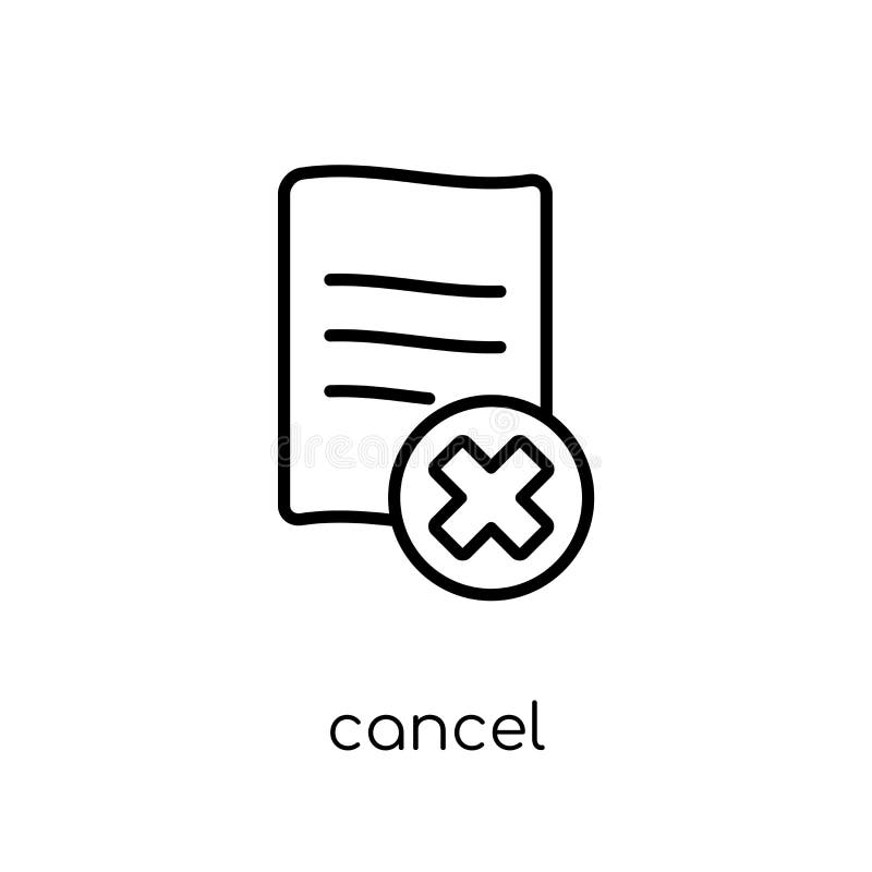 Cancel Icon from Collection. Stock Vector - Illustration of remove ...