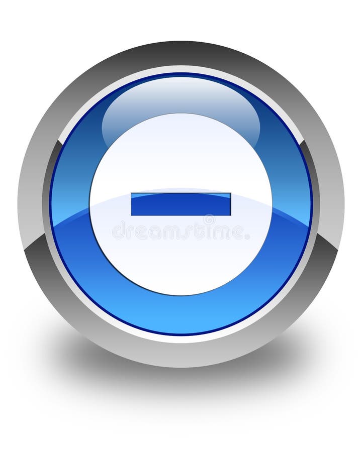 Cancel Icon Glossy Blue Round Button Stock Illustration - Illustration ...