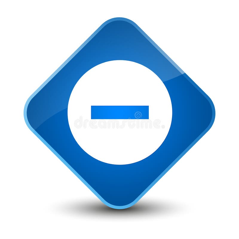 Cancel Icon Elegant Blue Diamond Button Stock Illustration ...